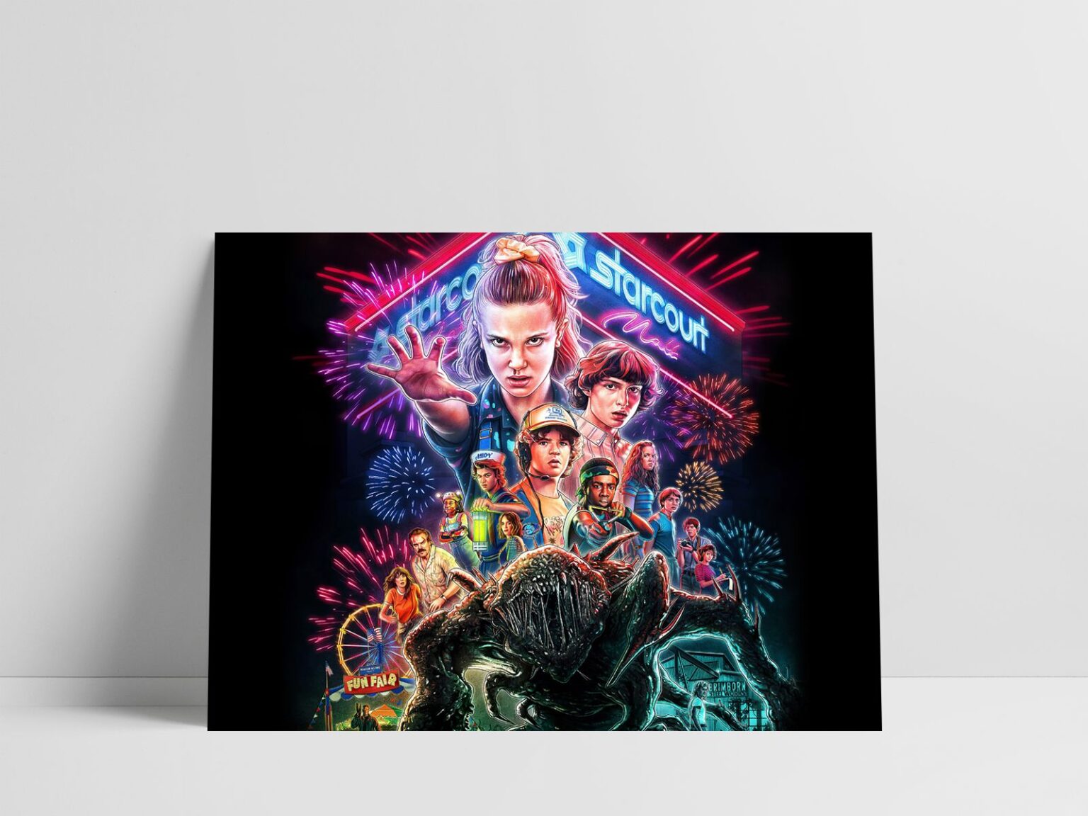 Stranger Things landscape Poster - Bazzinga Shop