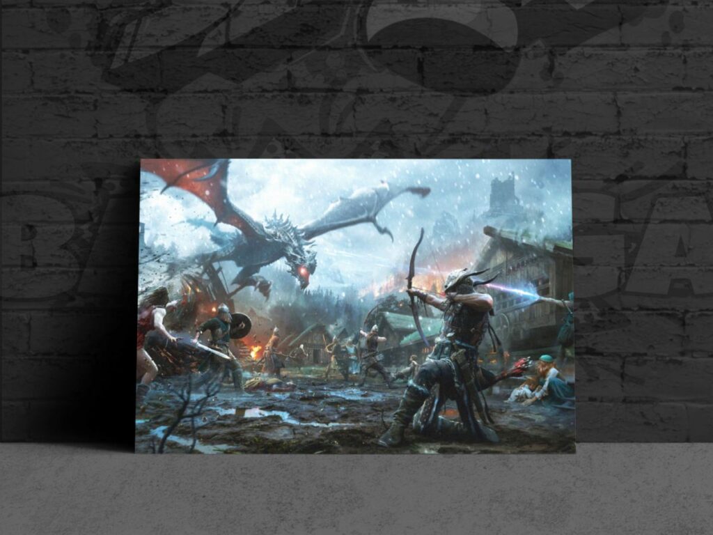 Skyrim Poster - Bazzinga Shop