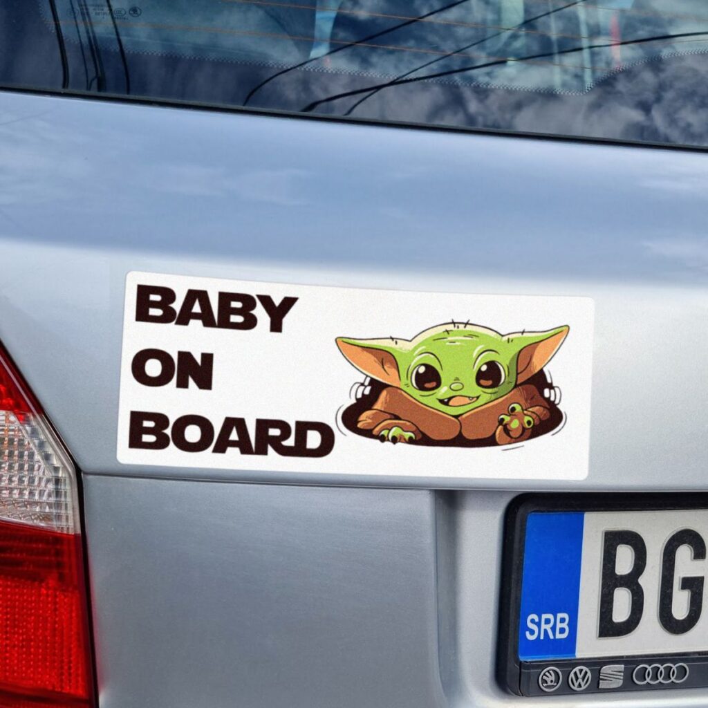 Yoda Baby on Board - Bazzinga Shop