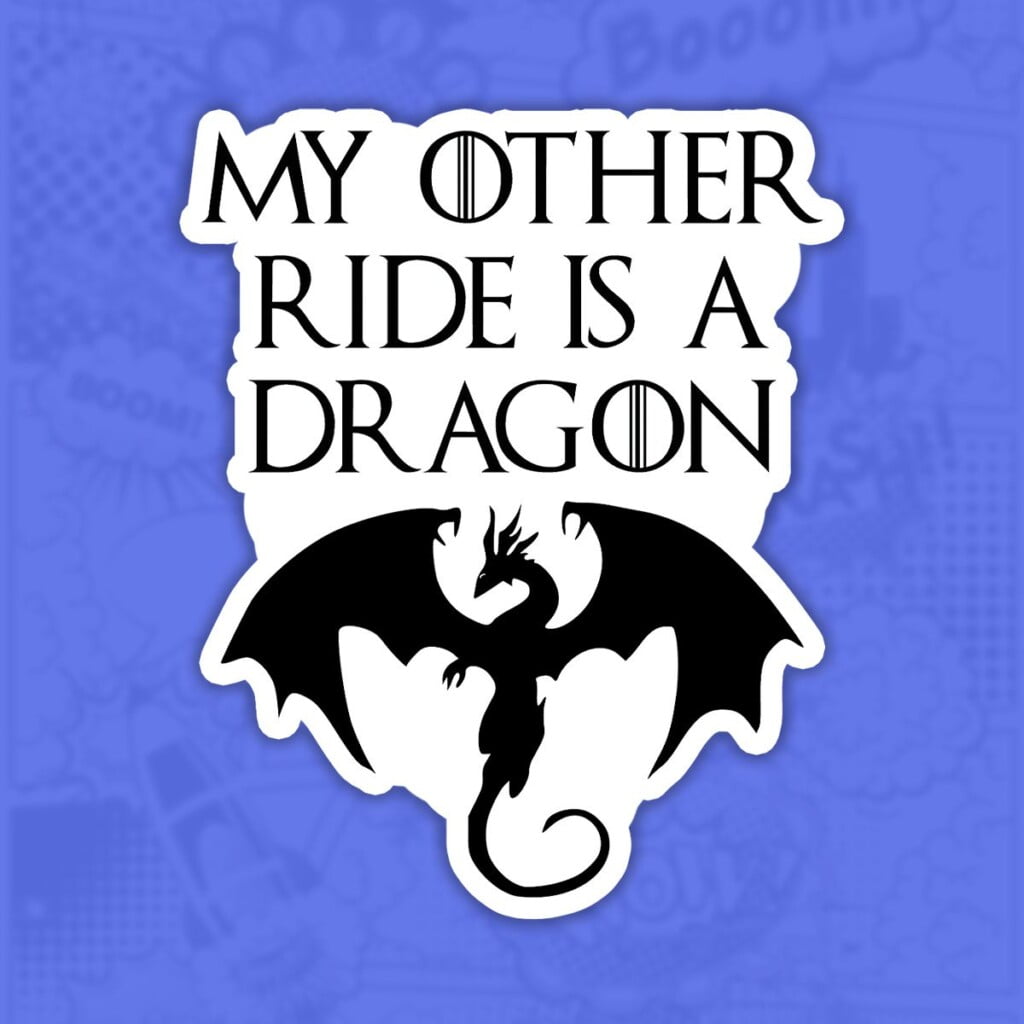 GoT Dragon Auto Stiker - Bazzinga Shop