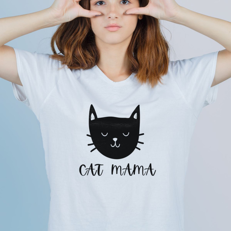 Cat Mama Majica - Bazzinga Shop